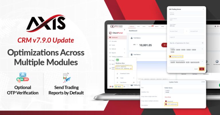 AXIS CRM v7.9.0 Update – Optimizations Across Multiple Modules - Broctagon Fintech Group
