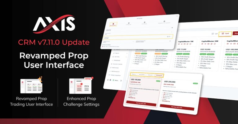 AXIS CRM v7.11.0 Update – Revamped Prop User Interface - Broctagon Fintech Group